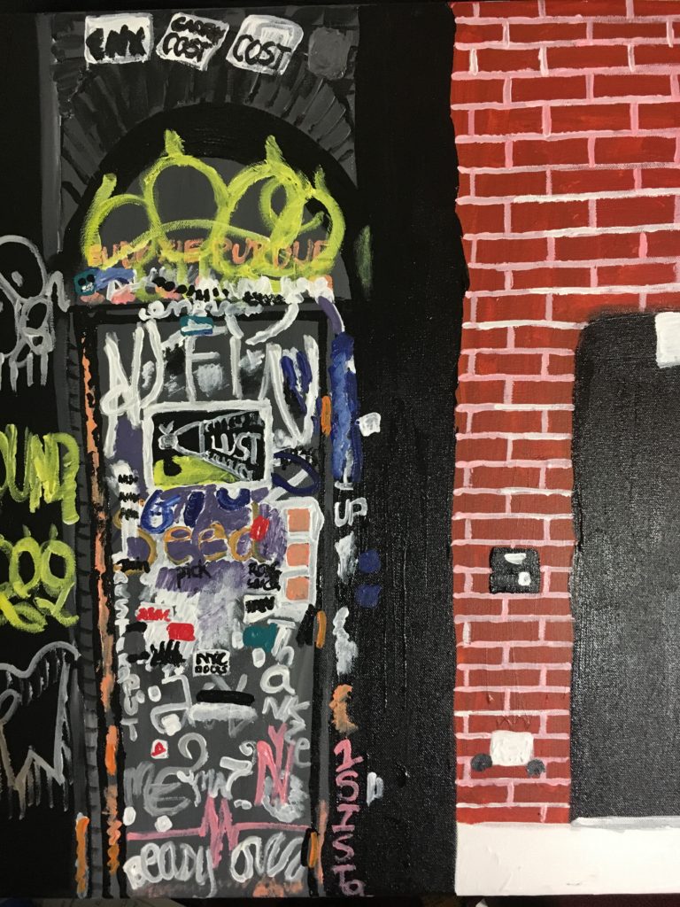 Funky Graffiti Wall Painting | Malinda Knowles