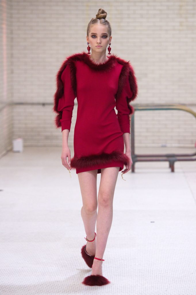 Bright Red on the Runway for New York Fashion Week Fall/Winter 2018 ...